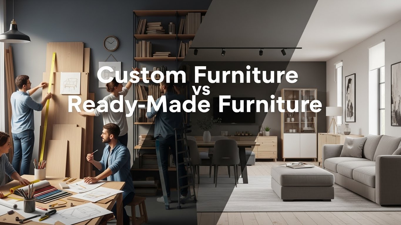 Custom Furniture vs Ready-Made Furniture for Homes & Offices